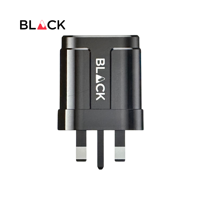 BLACK Power B 2 in 1 Fast Charging Brick 20W with USB A and C, 1Yr war
